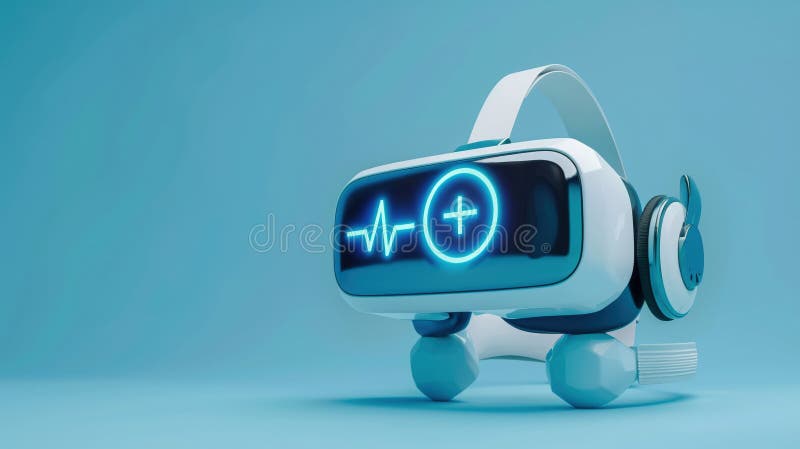 3D Render Icon 8K Virtual Reality Therapy 3D Render Clay Style Isolated ...