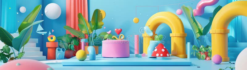 3D Render Icon Playful and Engaging 3D Scenes Icon 3d Vision Stock ...