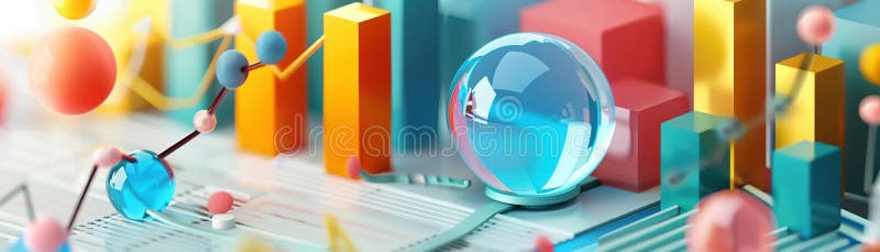 3D Render Icon Playful and Informative 3D Environments for Charts Icon ...