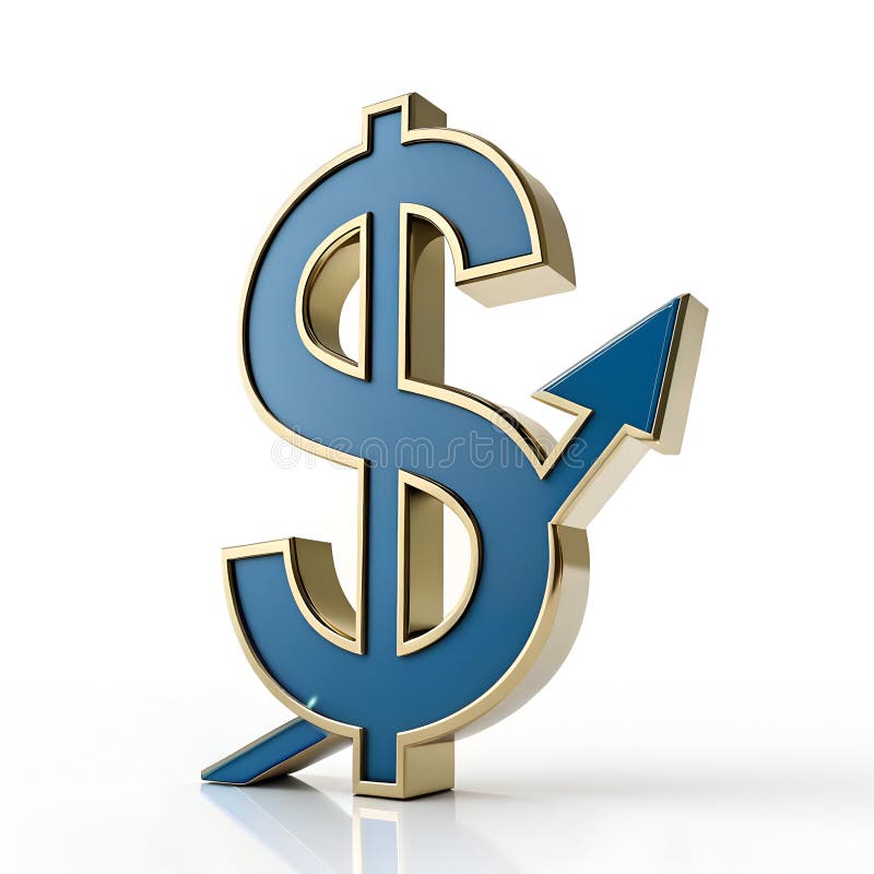 3D Render Icon Profit stock illustration. Illustration of wealth ...