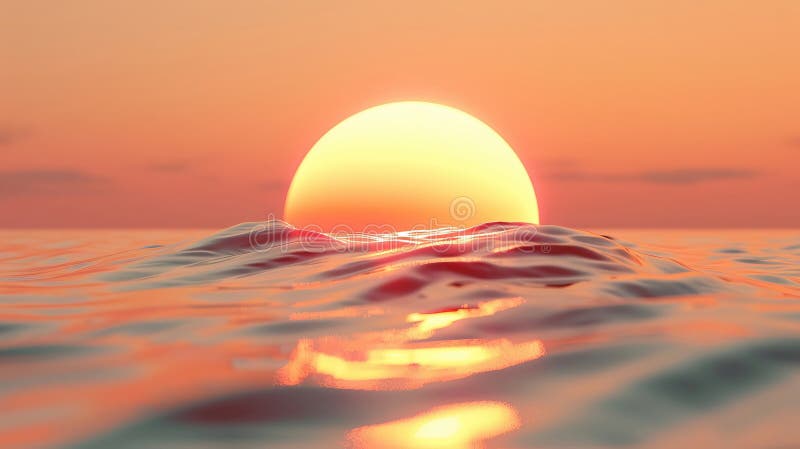 3D Render Icon the Sun Rises in the West Icon 3d Business Stock ...