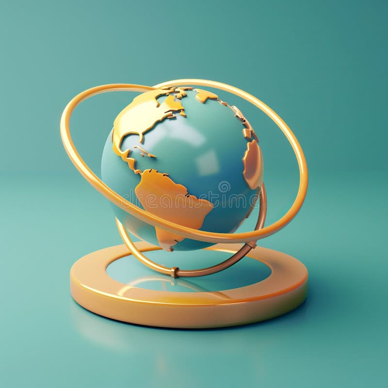 3D Render Icon the World Stops Spinning Icon 3d Style Stock ... 3D Render Icon the World Stops Spinning Icon 3d Style Stock ...