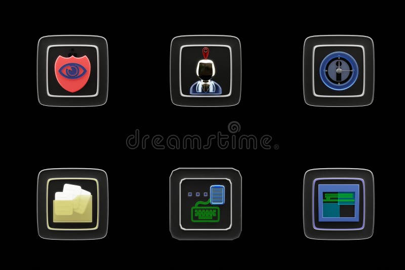 3D Render Icons Set for Smartphone Ui with Clear Glass Design Concept ...
