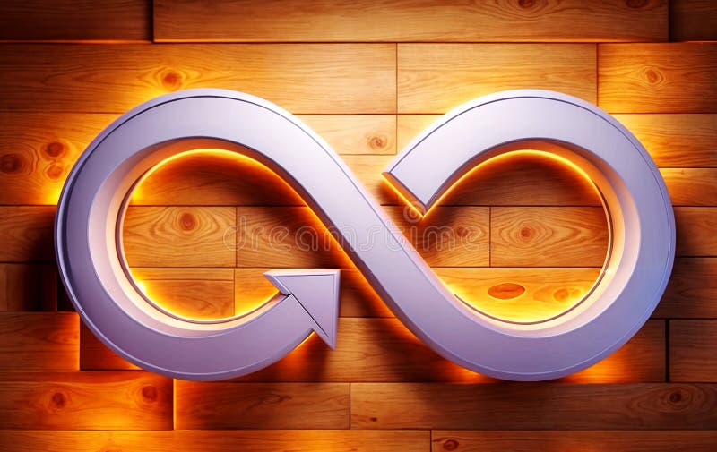 3d Render Illustration of an Abstract Design Made of Two Intertwining ...