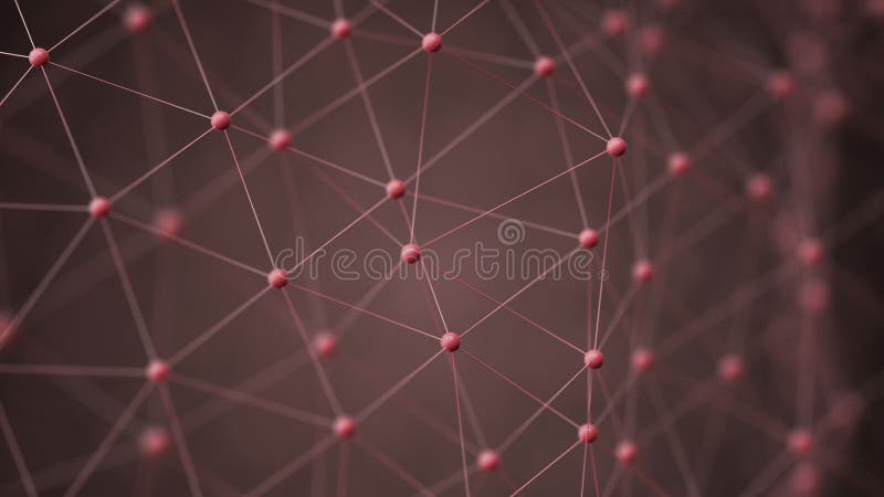 3D Render Wire Animation Neural Networks Global Web Internet Neuronet ...