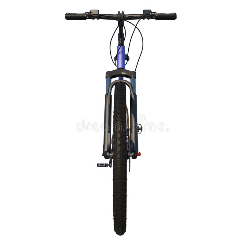Bicycle 3 - Top View White Background 3D Rendering Ilustracion 3D Stock ...