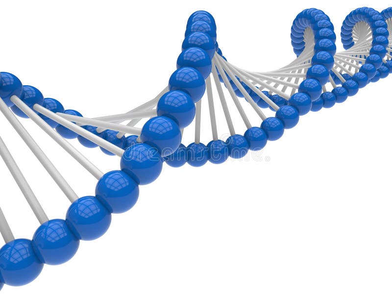 Blue DNA strand stock illustration. Illustration of composition - 85931487
