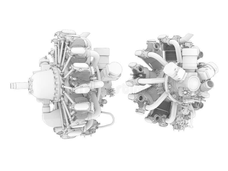 Airplane Front View Illustration Stock Illustration - Illustration of ...