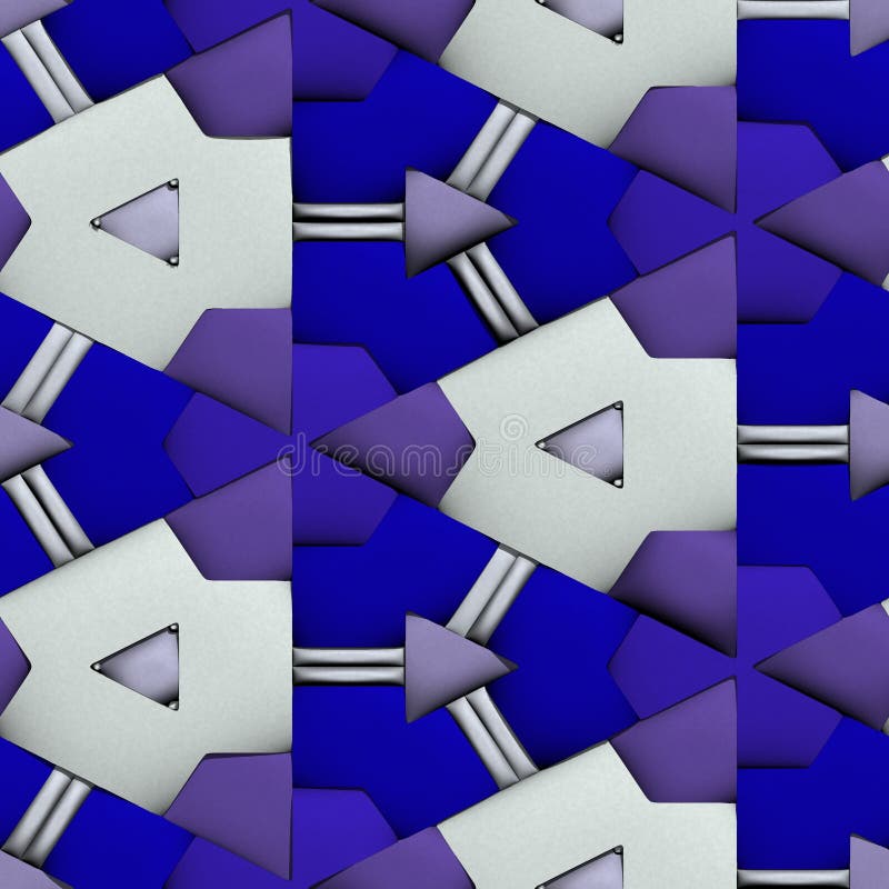 3D Folded Paper Construction Seamless Tile Stock Illustration ...