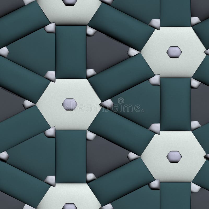 3D Folded Paper Construction Seamless Tile Stock Illustration ...