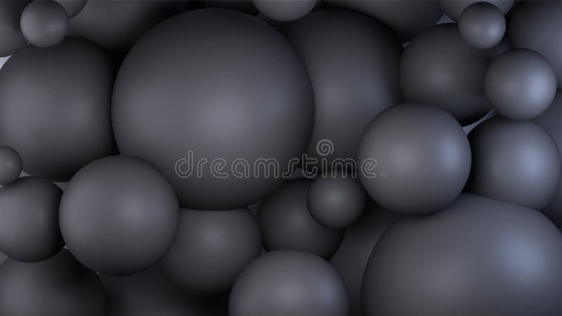 3D Render Illustration of Grey Sphere. Stock Illustration ...