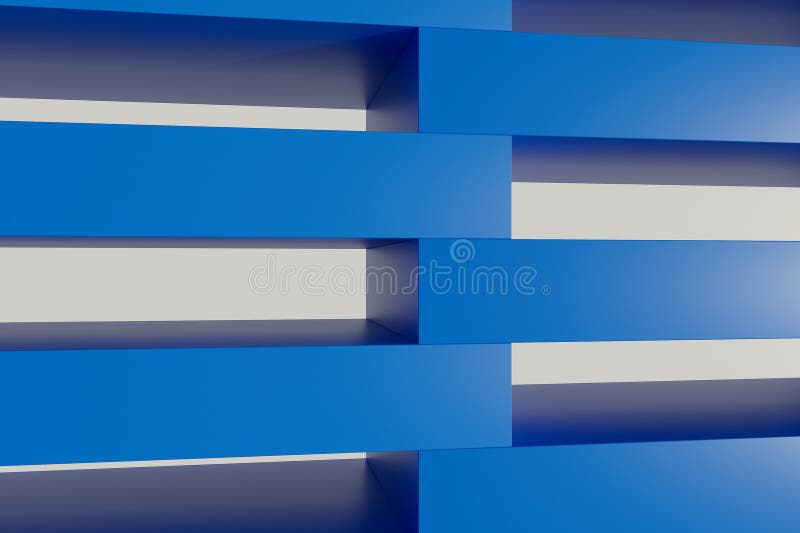 3d Render Illustration the Image is a Blue and White Striped Wall with ...