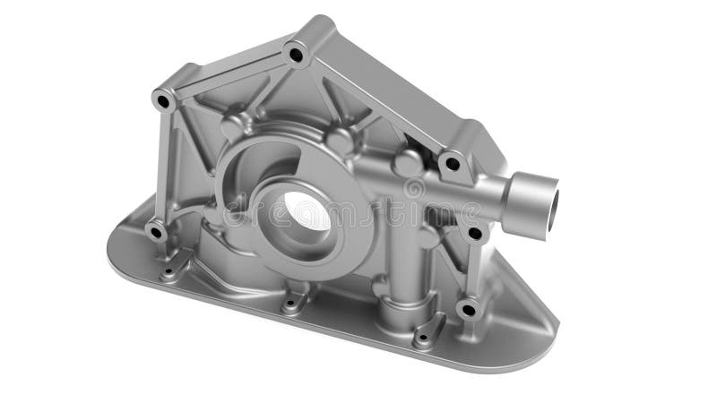 3D Rendering - Metal Housing Computer Aided Design Stock Illustration ...
