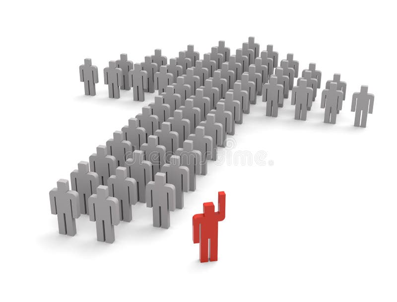 Leader with arrow stock illustration. Illustration of business - 163004281