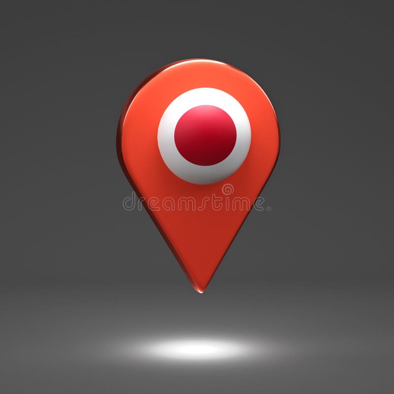 3D Render Illustration. Map Pointers with Flag Japan Stock Illustration ...