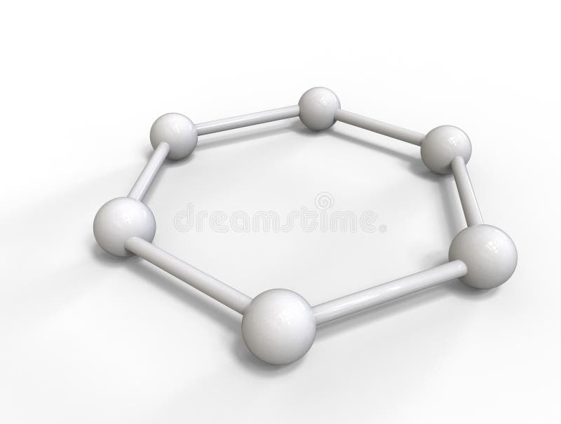 3d Render Illustration of Molecular Mesh Structure Stock Illustration ...