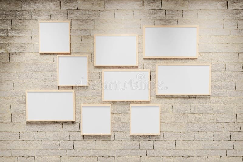 Multiple Empty Picture Frames