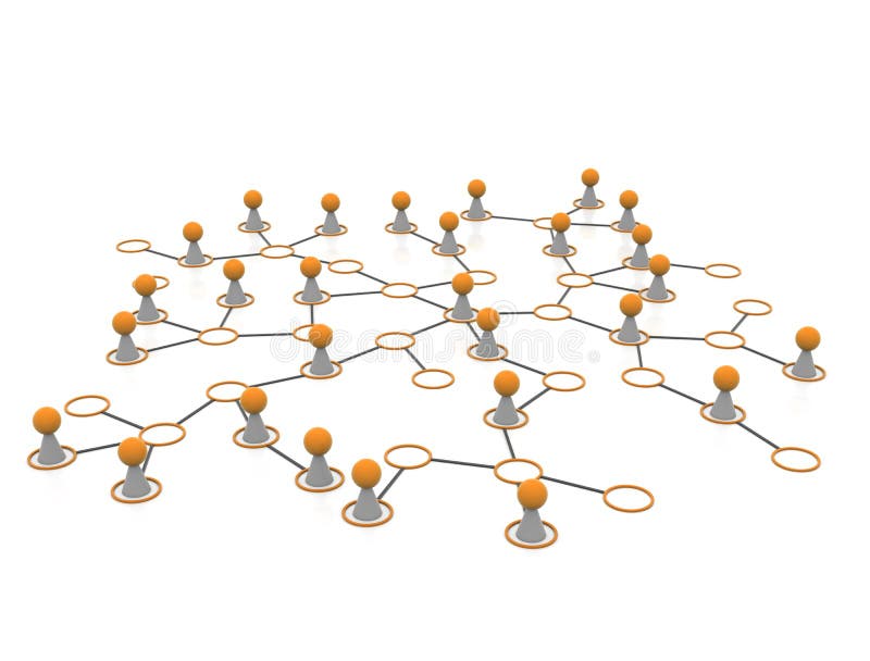 Network with circles stock illustration. Illustration of link - 164043685