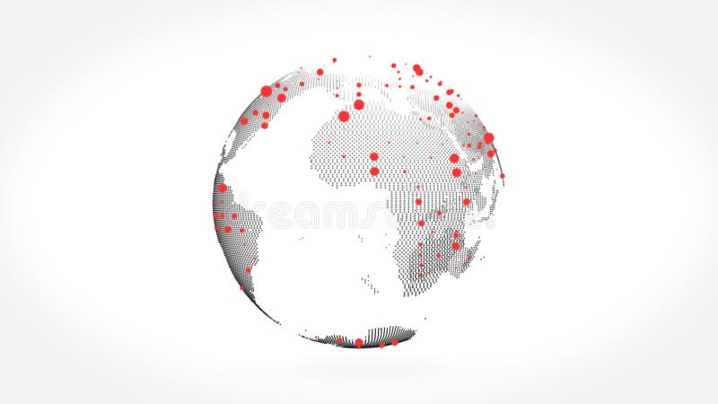 3d Render Illustration Showing Global Overpopulation Around the White ...