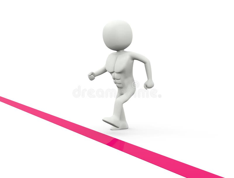 Taking the step stock illustration. Illustration of pose - 163279879