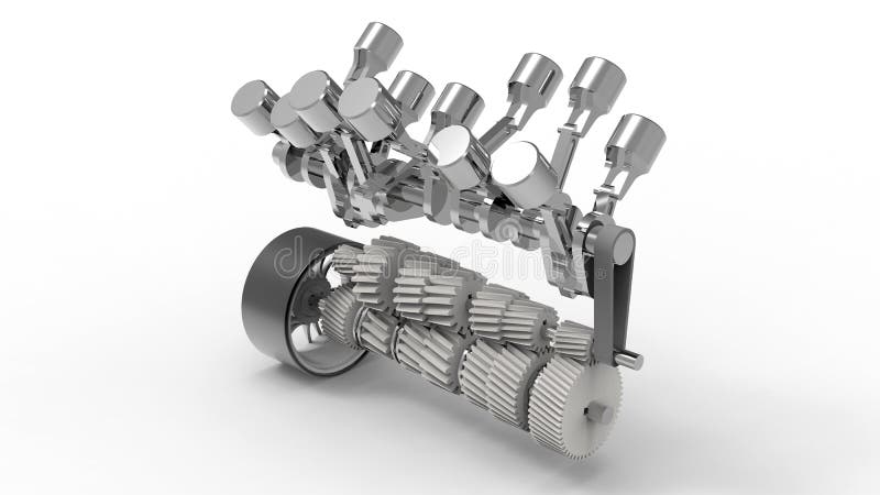 Gears Pistons Background Stock Illustrations – 67 Gears Pistons ...