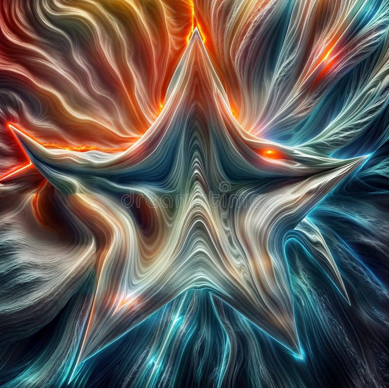 3d Illustration of a Vibrant and Dynamic Display of Abstract Start ...