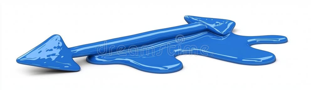 3D Render Illustration with White Cursor Arrow and Mouse Click Effect ...