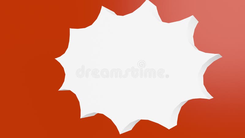 3D Render Illustration of Word Balloon Icon Symbol of Communication ...