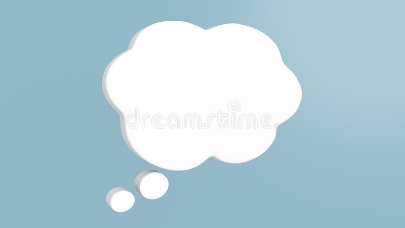 3D Render Illustration of Word Balloon Icon Symbol of Communication ...