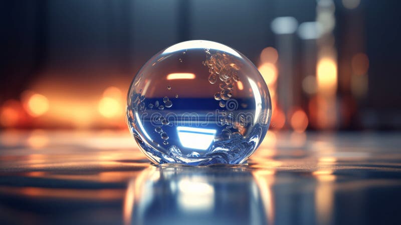 3d Render Image of Glow Object Liquid Vibe Generative Ai Stock ...