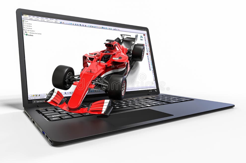 Computer Aided Design with 3D Software. Computer Aided Design of a Race ...