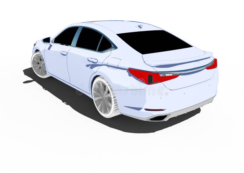 Wire Frame car. stock illustration. Illustration of frame - 163340733