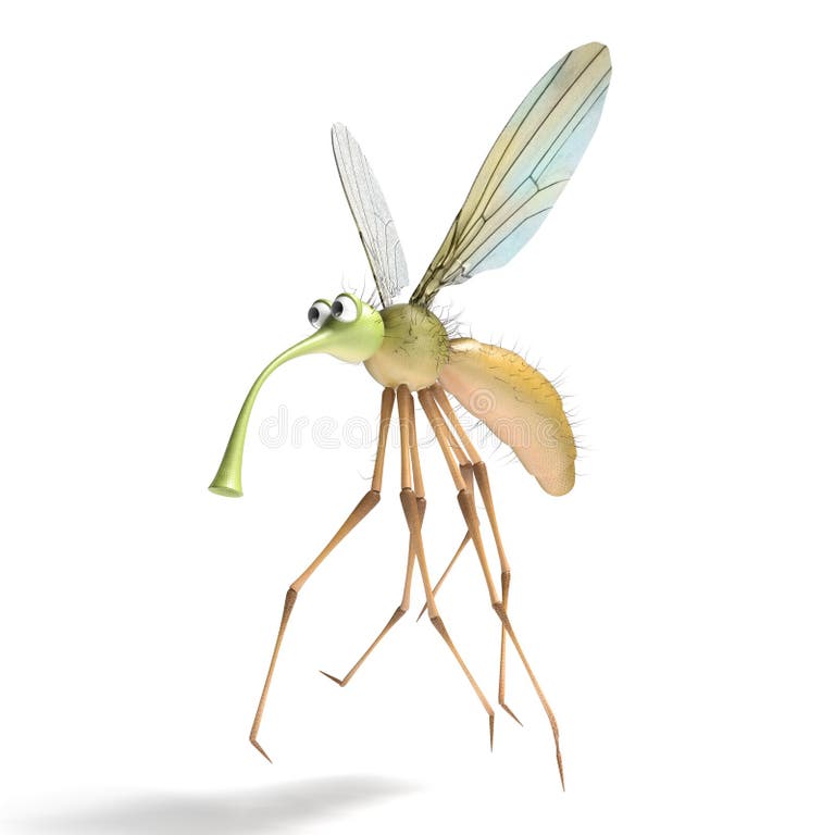 3D Render Image of Stylized Gnat Isolated on the White Stock ...