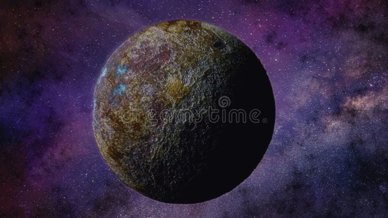 Imaginary fictional planet stock illustration. Illustration of moon ...