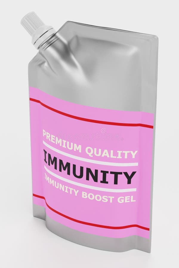 3D Render of Immunity Gel stock illustration. Illustration of ...