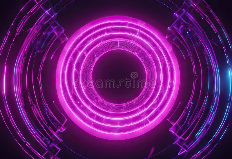3d Render Infinity Symbol Neon Light Loop Ultraviolet Spectrum Quantum ...