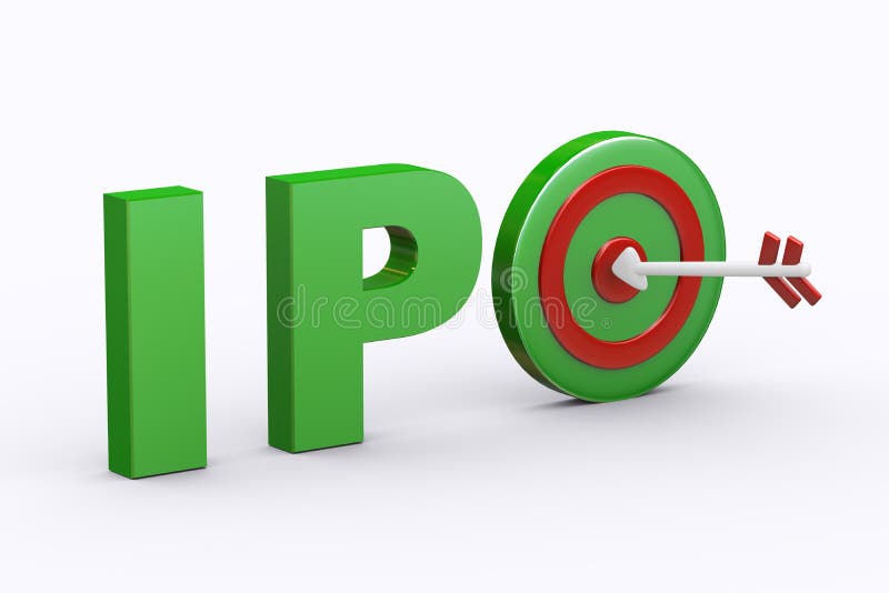 3d Render of Initial Public Offering IPO Stock Illustration ...
