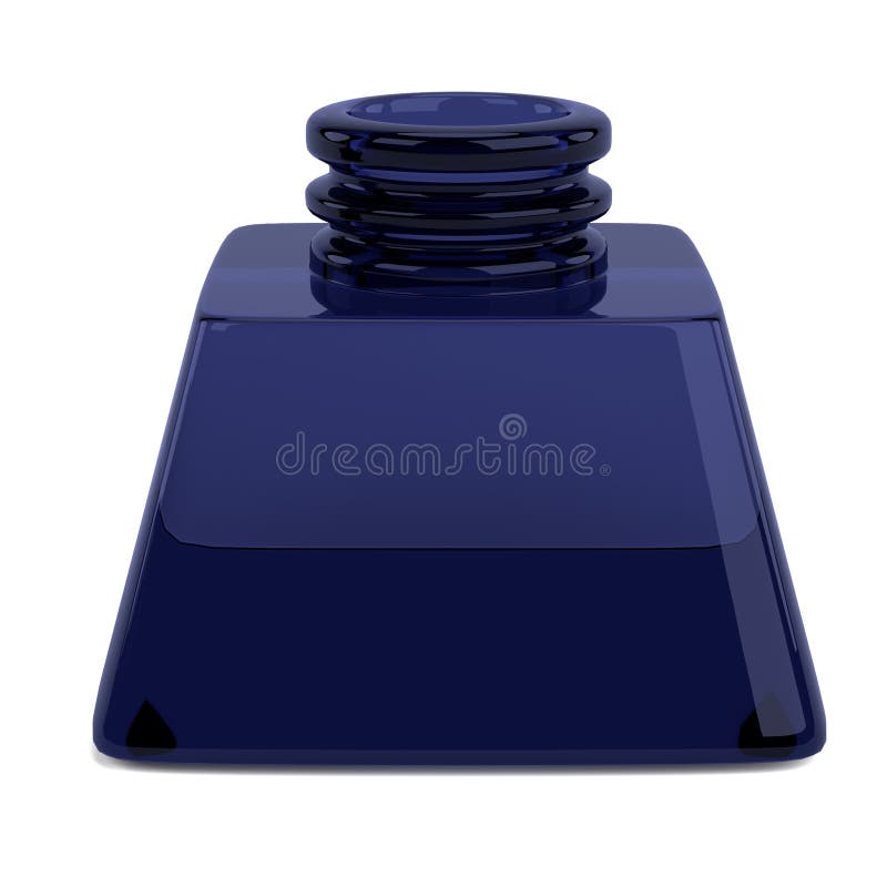 3d render of inkpot stock illustration. Illustration of tool - 39582067
