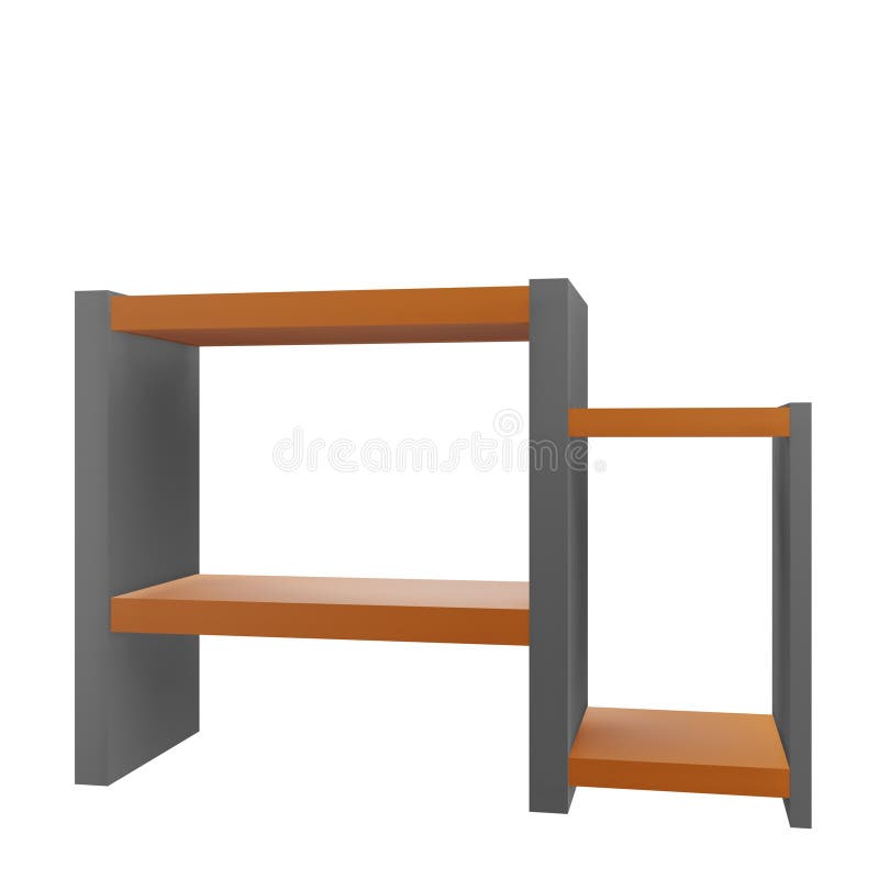 3d Render Set Rak Penyimpanan Komputer Dan Cpu Model Lama Stock Image ...