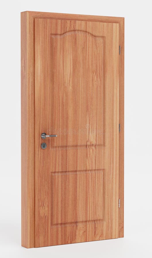 3D Render of Interior Door stock illustration. Illustration of ...