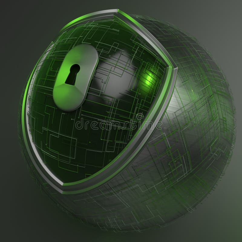 3d internet secuirty badge stock illustration. Illustration of secuirty ...