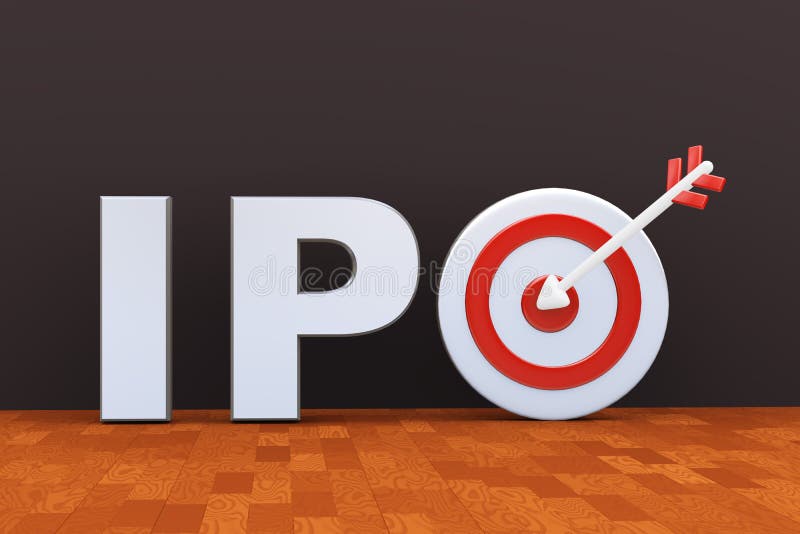 3d Render of Ipo Initial Public Offering Stock Illustration ...