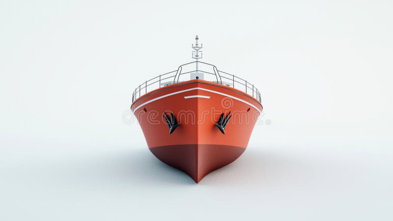 Highresolution 3D Render Maritime Container Ship Stern with Wake Stock ...