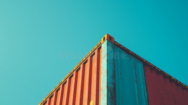Highresolution 3D Render of a Shipping Container Corner Stock ...