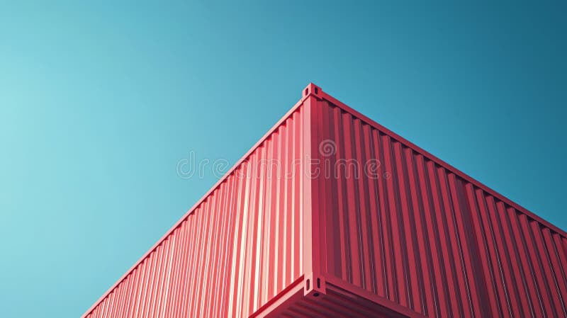 Highresolution 3D Render of a Shipping Container Corner Stock ...
