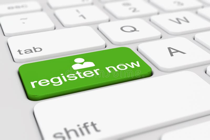 Green Register Form Suitable for Flat Design, Illustration Stock Vector ...