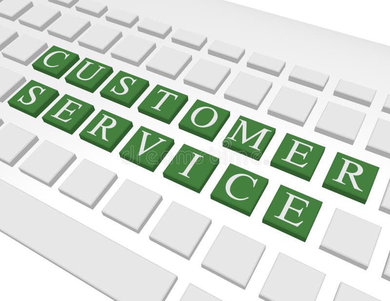 3d Render of a Keyboard Spelling Out Customer Service Stock ...