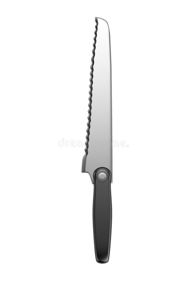3d render of kitchen knife stock illustration. Illustration of ...