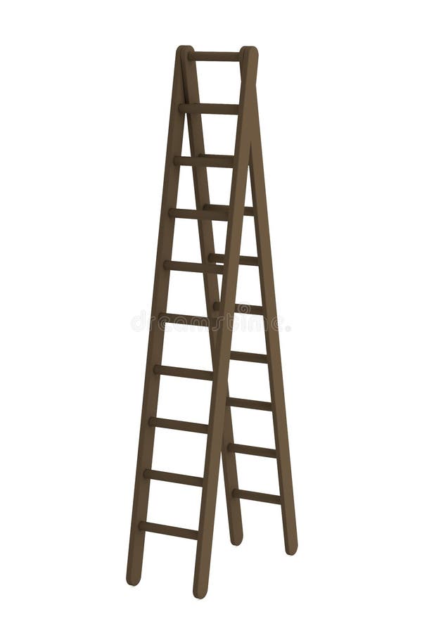 3d render of ladder stock illustration. Illustration of ladder - 36690570