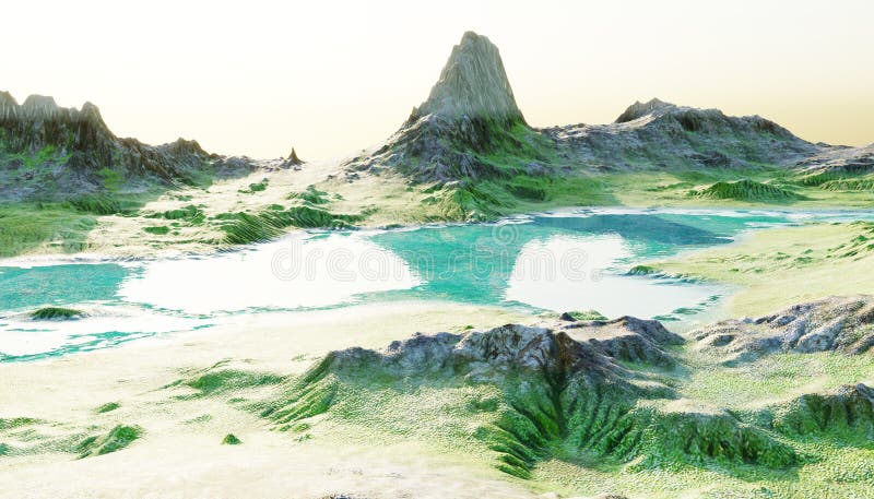 3d render lake house stock illustration. Illustration of nature - 196911131